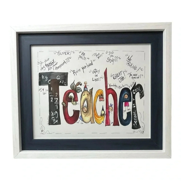 Art | Teacher Wall Art Teacher Quotes Cute Fun Inspirational Gift Print ...